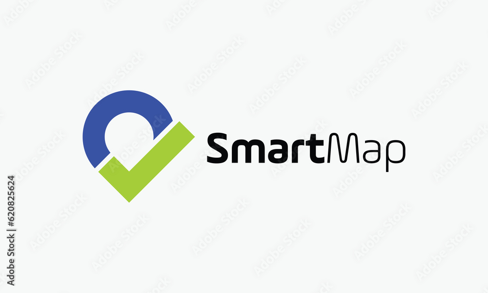 Logo vector mapping concept symbol networking information pin area ...