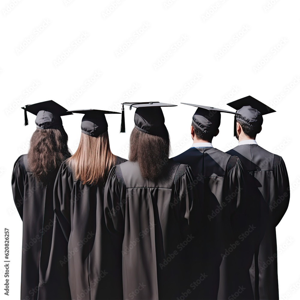 Group of graduates Illustration , isolated transparent background, PNG ...