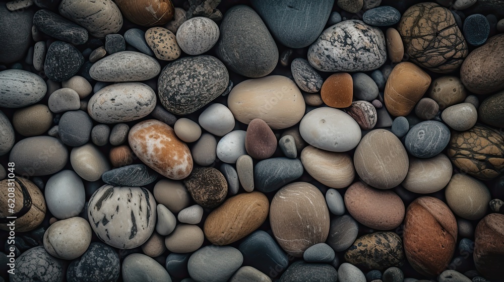 pebble stone texture with smooth curves and varied shapes Stock ...