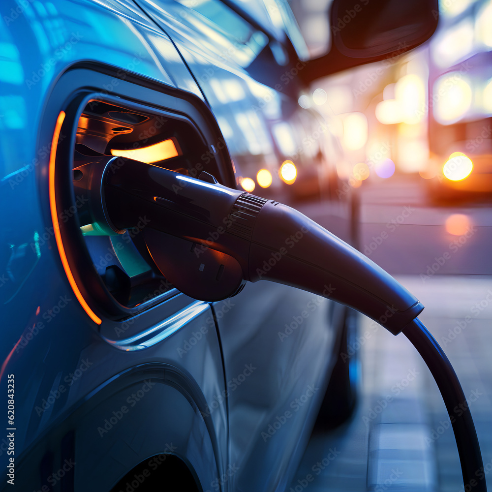 electric car charging, Electric motor, EV, Electric Vehicle ...