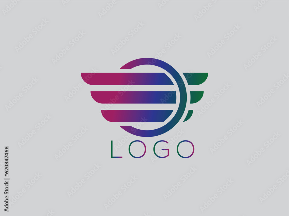 Shap,letter monogram logo design vector. Professional.degital ...