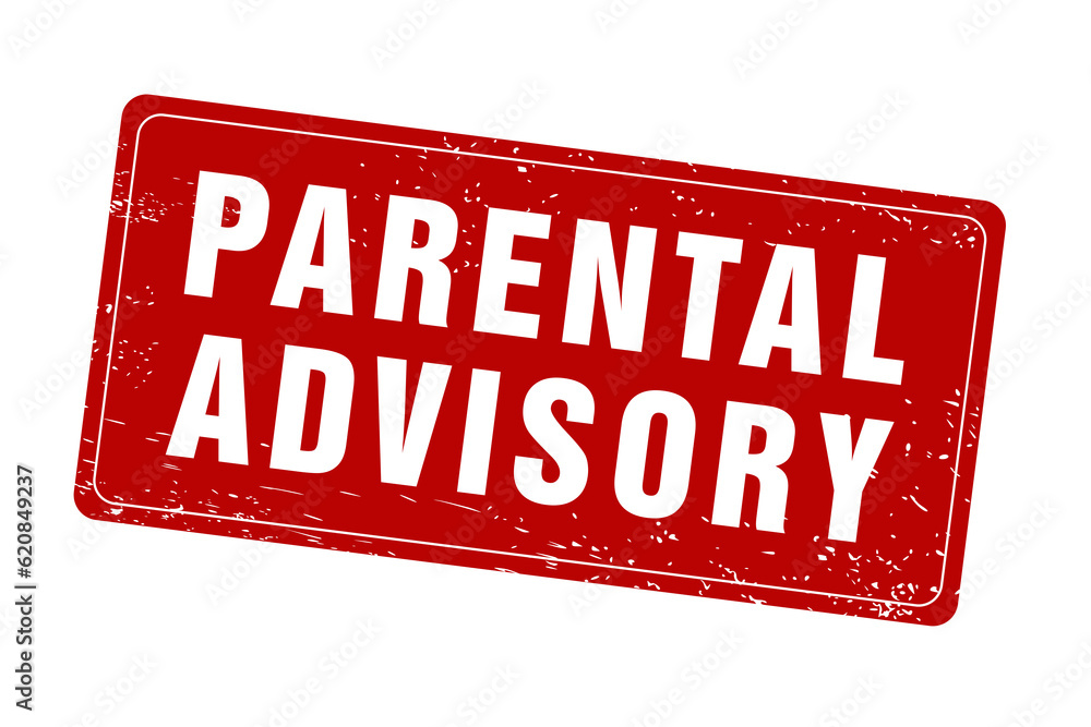 Parental advisory red rubber stamp. PNG transparent stamp illustration ...