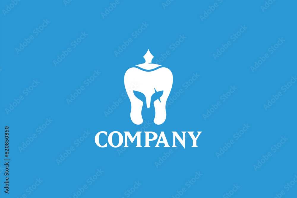 Tooth Logo Design - Dentist Logo Design Template Stock Vector | Adobe Stock