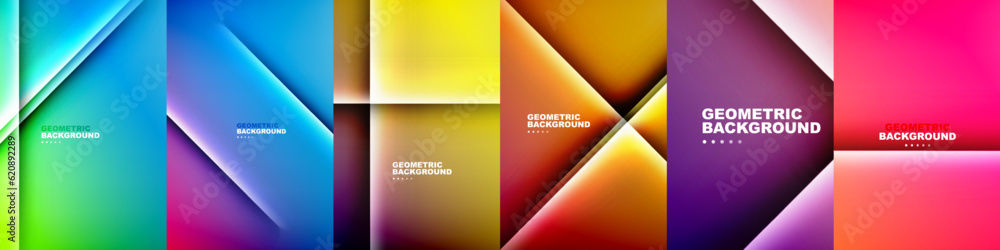 Shadow and light straight lines on a bright gradient backgrounds ...