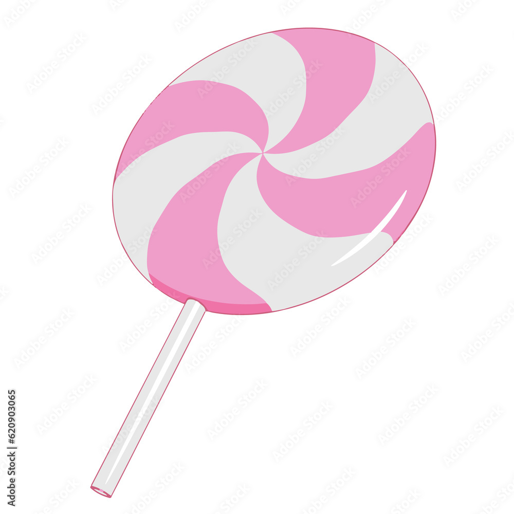 Cartoon style candy. 2d illustration Stock Illustration | Adobe Stock