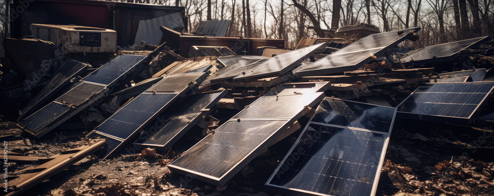 End of life renewable energy hardware. hard to recycle mass production ...