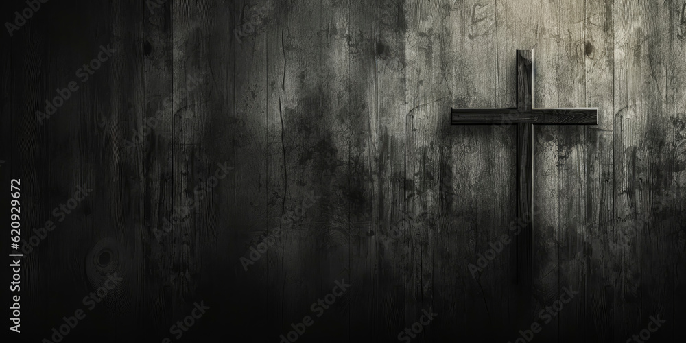 Colorful painting art of an abstract dark background with cross ...