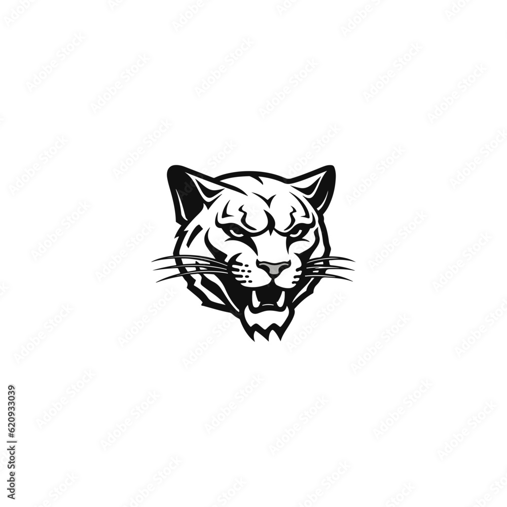 Cougar logo. Fearless Panther. Roaring Predator. Roaring Panther ...