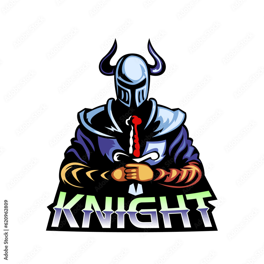 Knight transparent background logo PNG design Stock Illustration ...