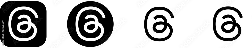 Threads app logo on transparent background. Threads the new application ...