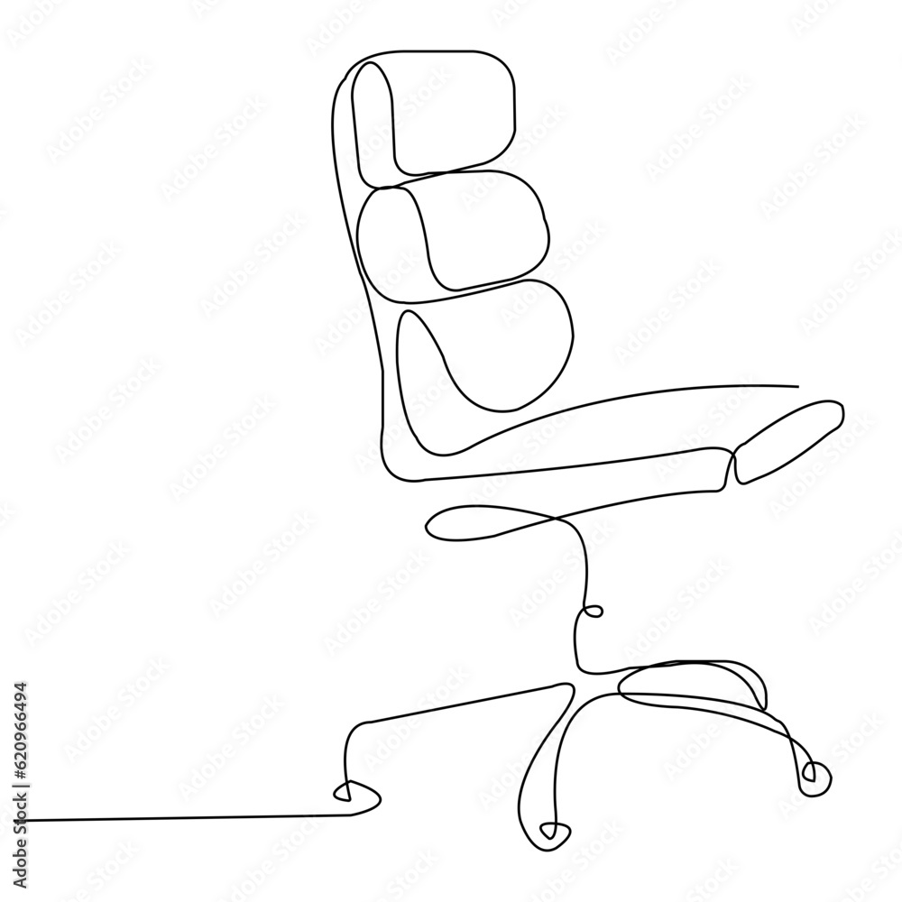 Chair line art icon design template vector illustration Stock Vector ...