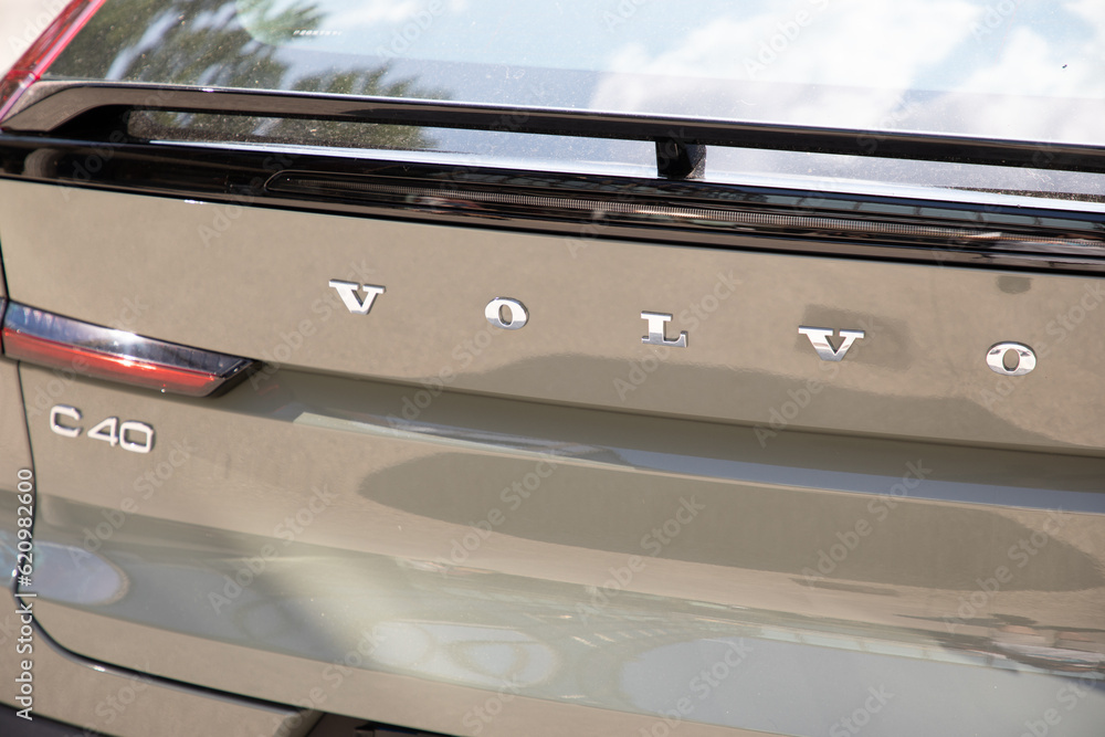 Volvo Automobile sign text and brand logo sweden car manufactured ...