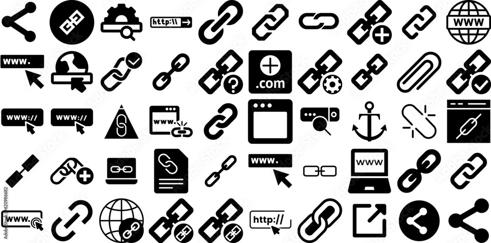 Big Set Of Url Icons Pack Solid Drawing Symbols Icon, Url, Clinch ... Big Set Of Url Icons Pack Solid Drawing Symbols Icon, Url, Clinch ...