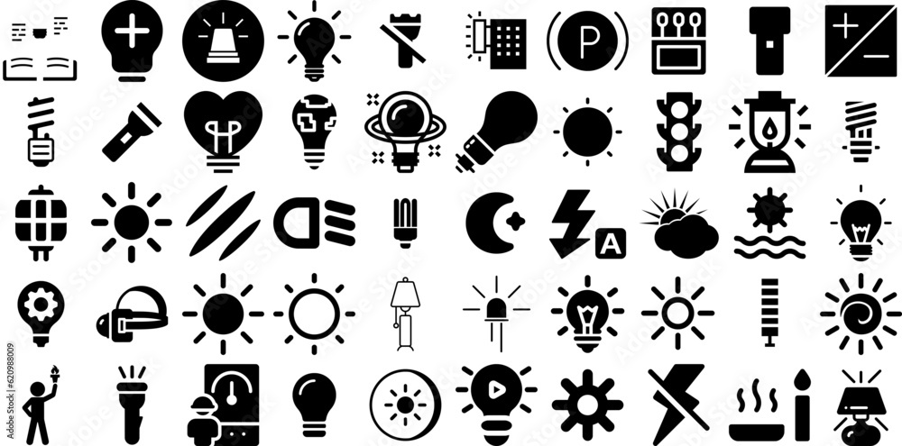 Huge Collection Of Light Icons Pack Black Simple Web Icon Tool ...