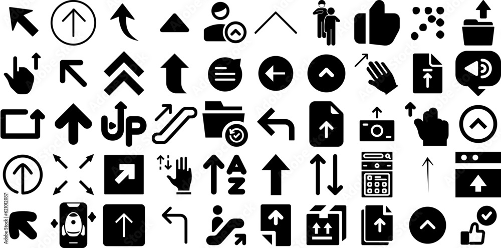 Massive Collection Of Up Icons Bundle Linear Concept Signs Icon, Symbol ...