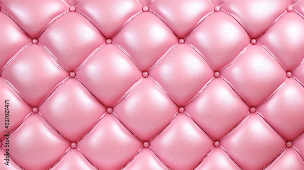 Seamless light pastel pink diamond tufted upholstery background texture ...