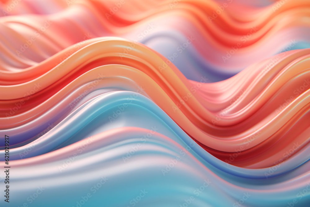 3D Abstract Backgrounds Combine Pastel Colors and Swivel Shapes Stock ...