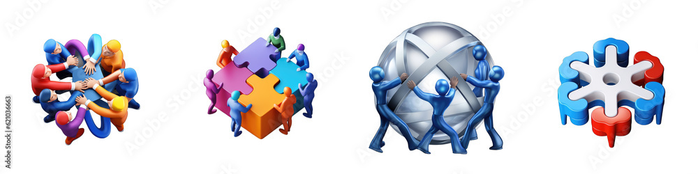 Teamwork clipart collection, vector, icons isolated on transparent ...