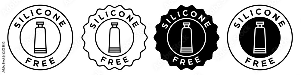 silicone free icon vector collection for web app ui. Sign symbol of no ...