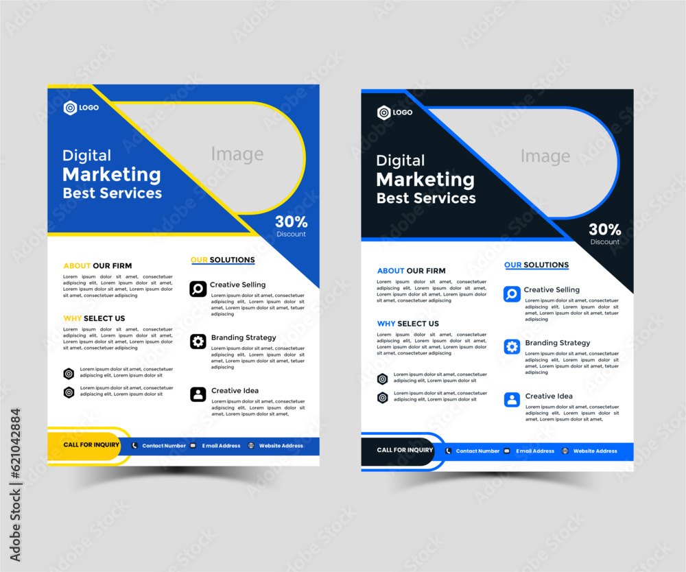 Vetor de Graphic design poster & modern illustration simple flyer ...