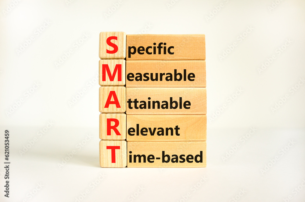 SMART symbol. Concept words SMART specific measurable attainable ...