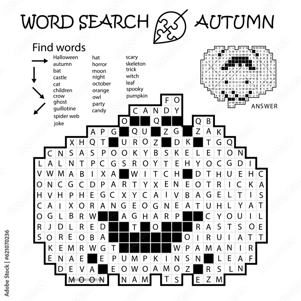 Word Search Crossword Puzzle Pumpkin Autumn Find The Listed Words In word-search-crossword-puzzle-pumpkin-autumn-find-the-listed-words-in