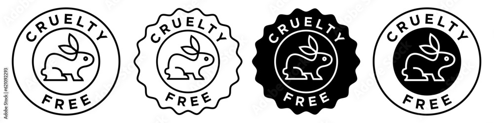 Cruelty free icon. vector set collection of not tested on animals like ... Cruelty free icon. vector set collection of not tested on animals like ...