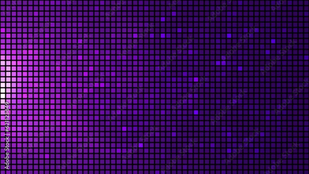 Purple disco lights background. Disco party glowing animation. VJ ...
