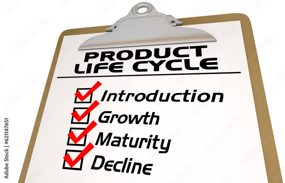 Product Life Cycle Stages Checklist New Launch Plan Strategy Steps 3d ...