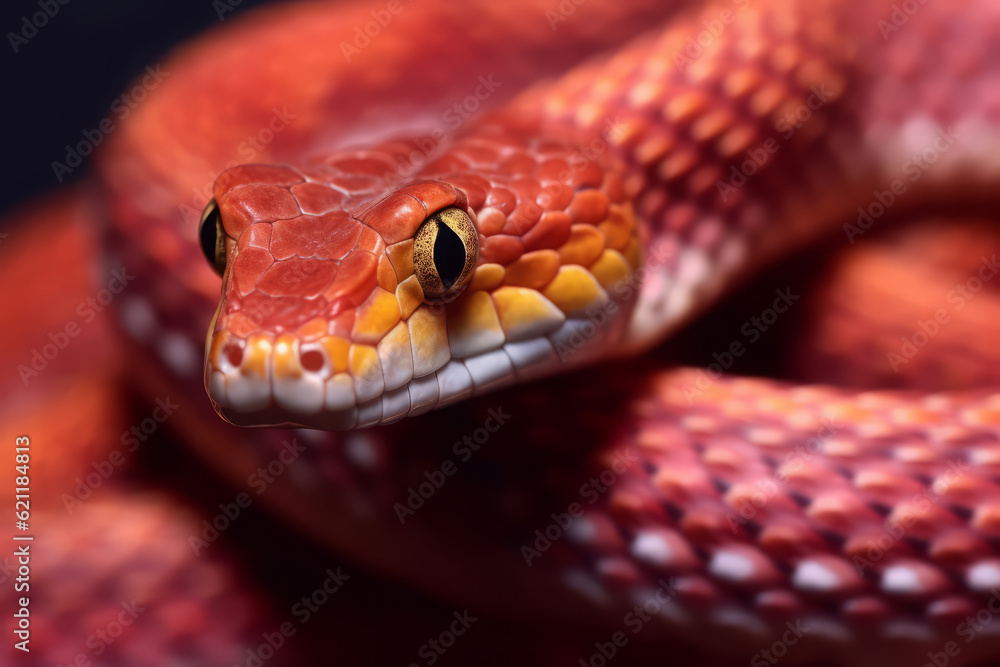 Cute Corn snake in nature, national geography, Wide life animals. AI ...