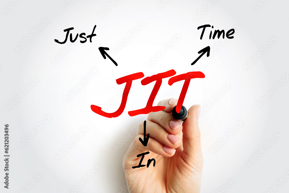 JIT Just in time - inventory management method in which goods are ...