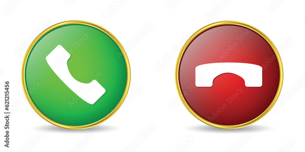 3D Realistic Phone Call Receive, Reject And Dial, Incoming Call Button ...