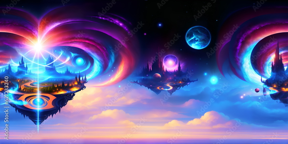 Premium background with Multi level colors with clouds | Blue and RGP ...