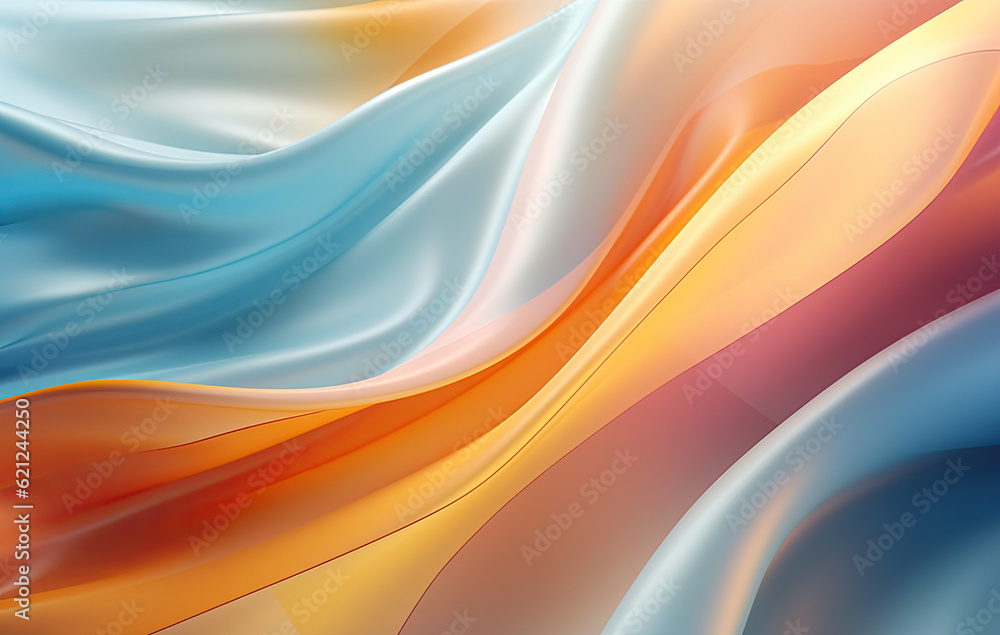 colored wavey pattern with abstract gradient, in the style of uhd image ...