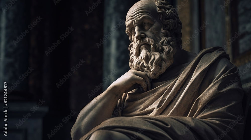 Photo & Art Print An ancient Greek philosopher reflects on existence ...