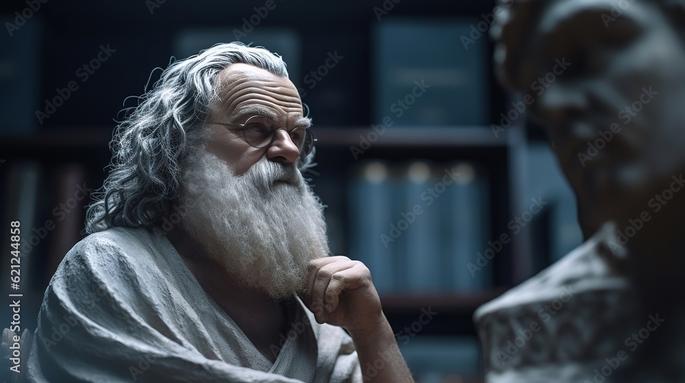 Photo & Art Print An ancient Greek philosopher reflects on existence ...