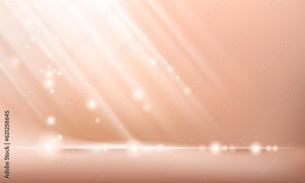 Pink sky background and sun light background. silver and gold ...