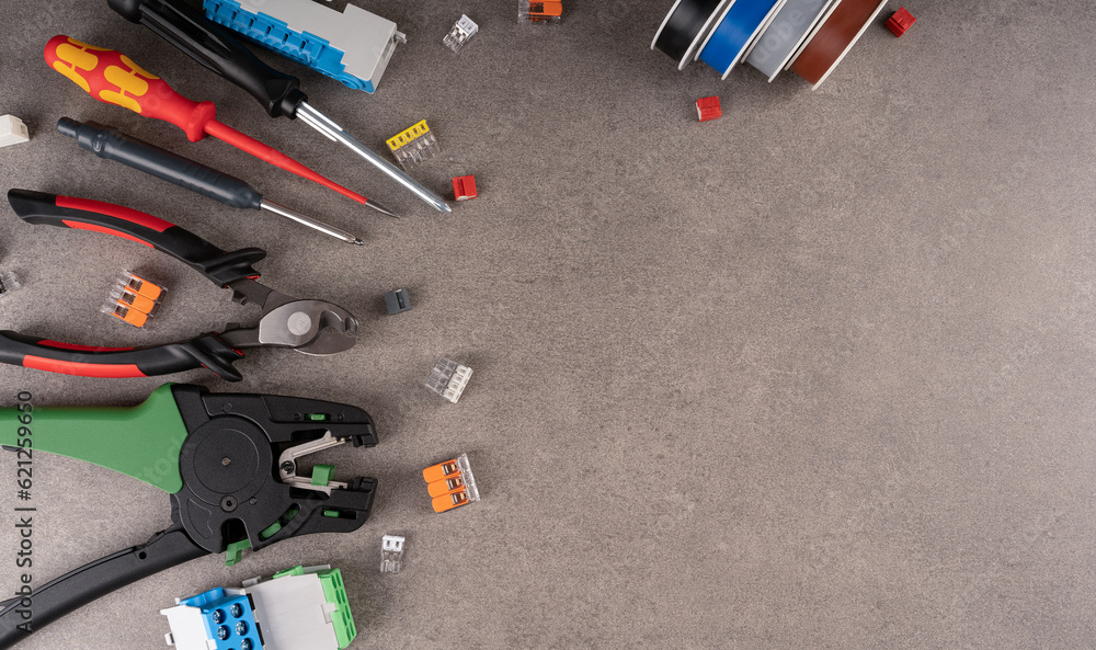 Mounting tools and materials for the installation of an electrical ...