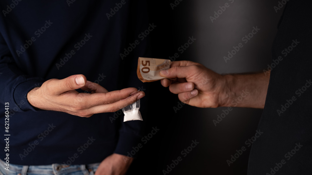 Drug trafficking, crime, drug addiction and the concept of selling is a ...