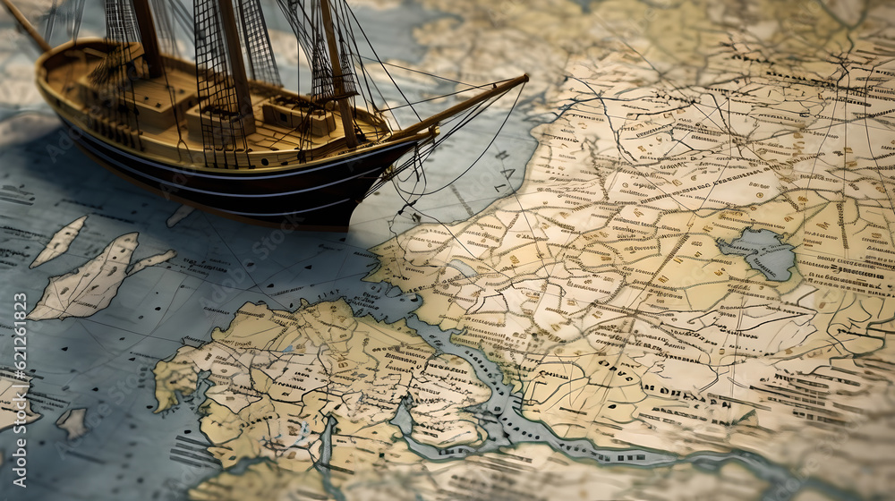 old nautical map background, Vintage old world map. Historical blue ...