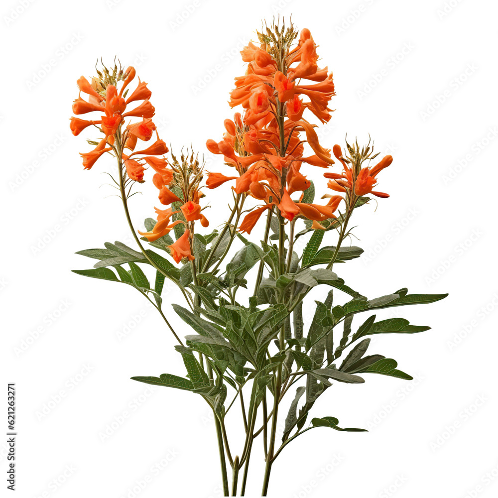 Pyrostegia Venusta plants isolated on transparent background generative ...