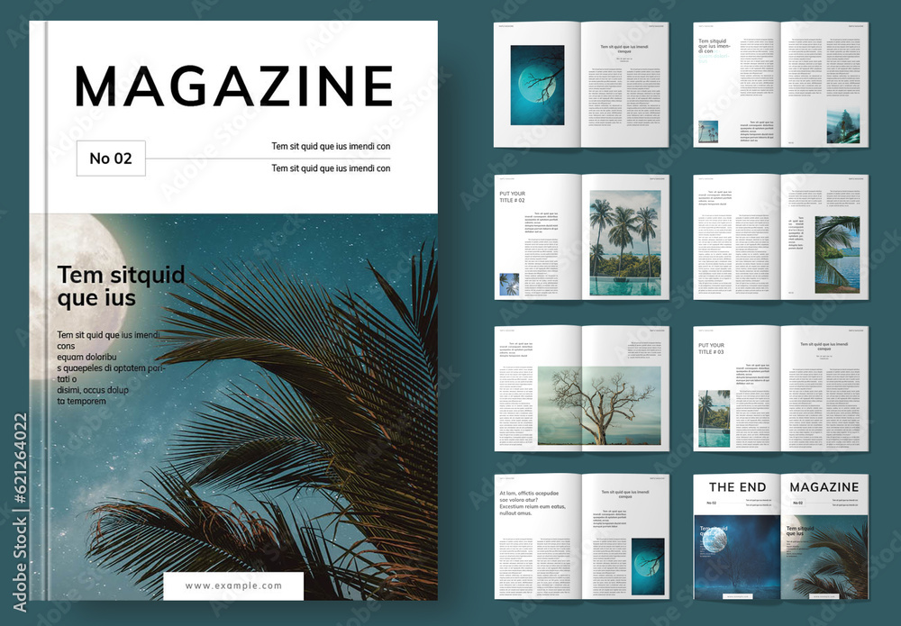Magazine Layout Stock Template | Adobe Stock