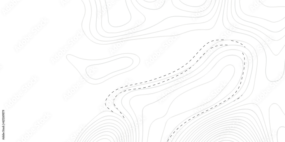 Background of the topographic map. White wave paper curved reliefs ...