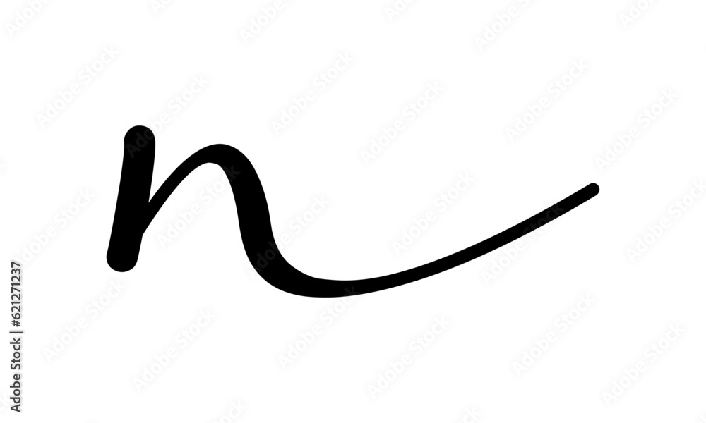Simple and modern letter N initials logo design Stock Vector | Adobe Stock