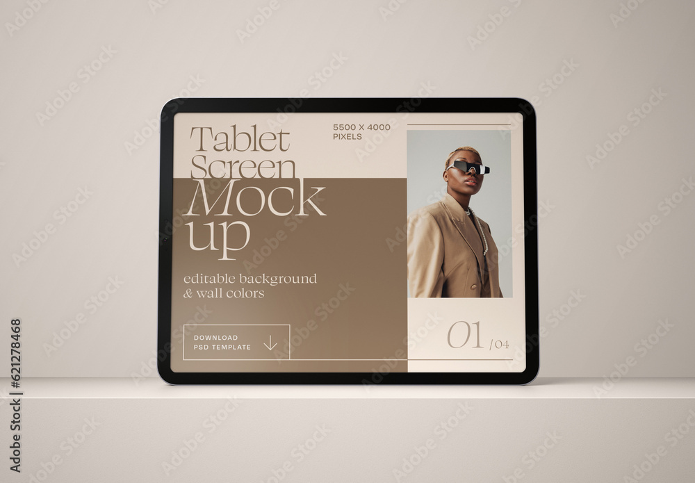 Tablet Screen Mockup Stock Template | Adobe Stock