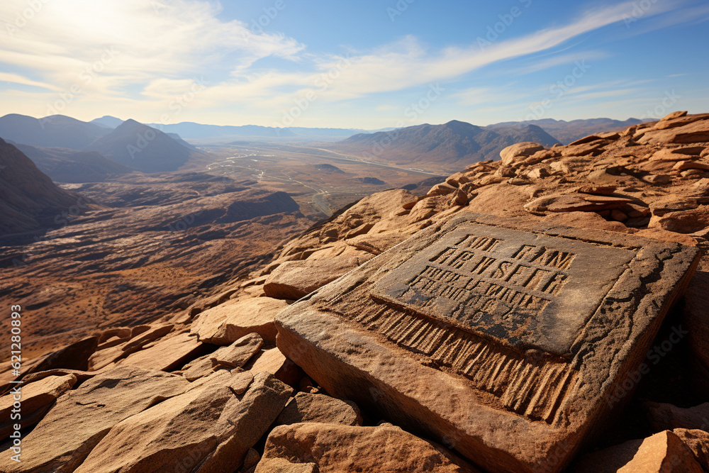 God gave Moses the Ten Commandments on Mount Sinai, providing moral and ...