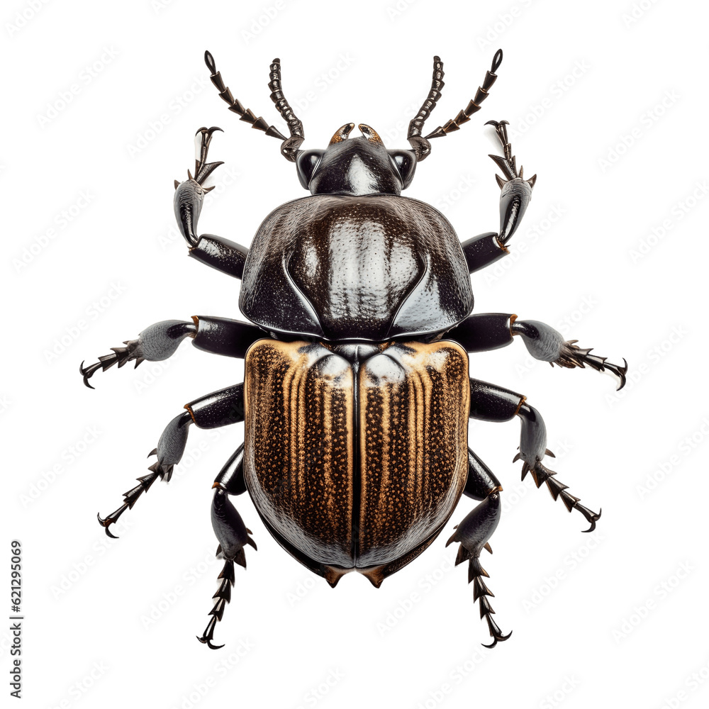 Rhinoceros beetles bug insect grub isolated on transparent background ...