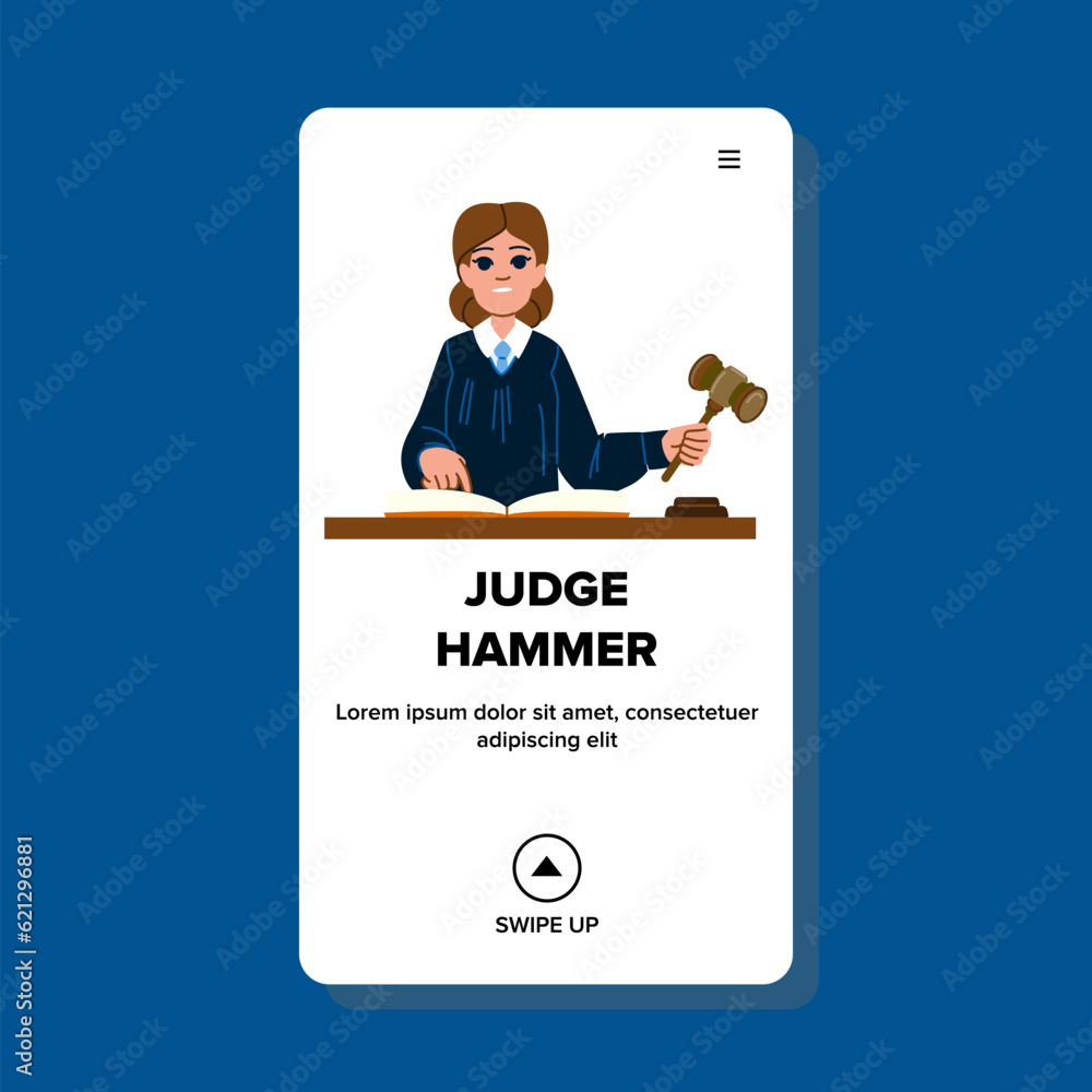 verdict judge hammer vector. gavel court, justice punishment, symbol ...