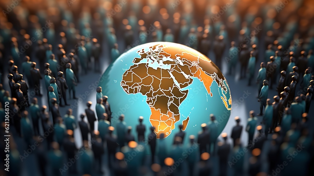 World population day illustrations generated from population ...