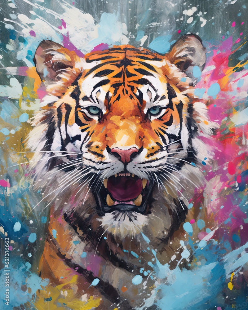 fluidity and unpredictability of watercolors by creating a dynamic and ...